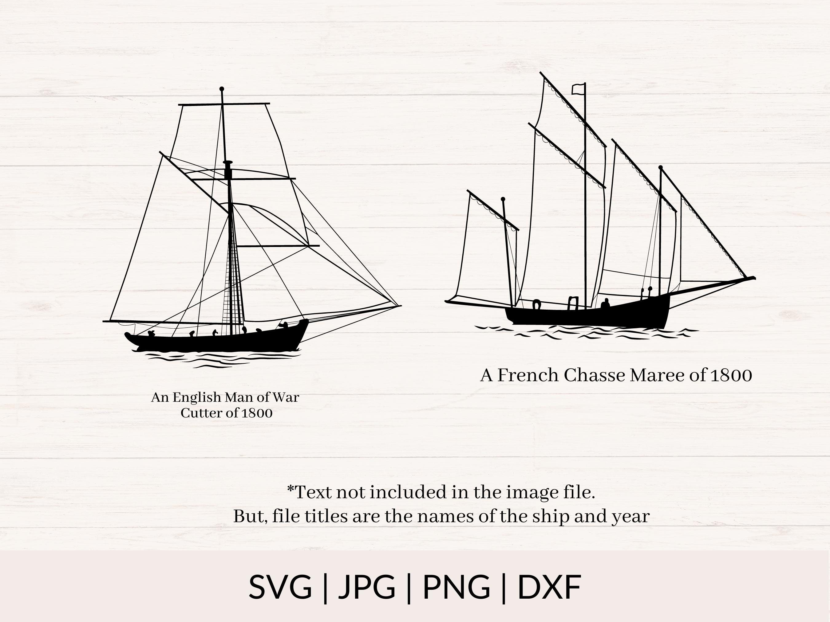 Sailing Ship Svg Jpg Png Dxf Files Nautical Cut File - Etsy Singapore