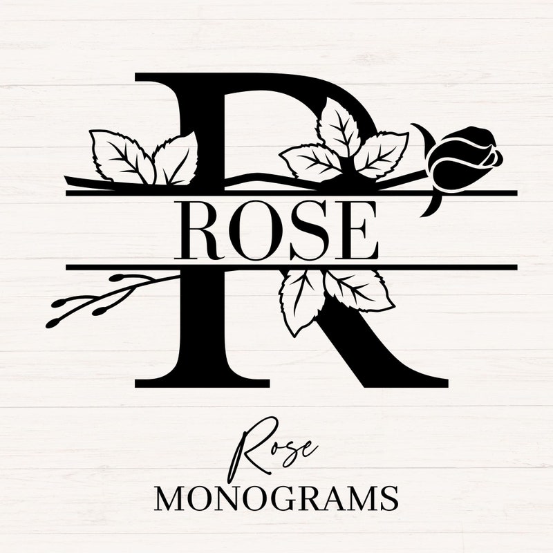 Split Monogram - Etsy