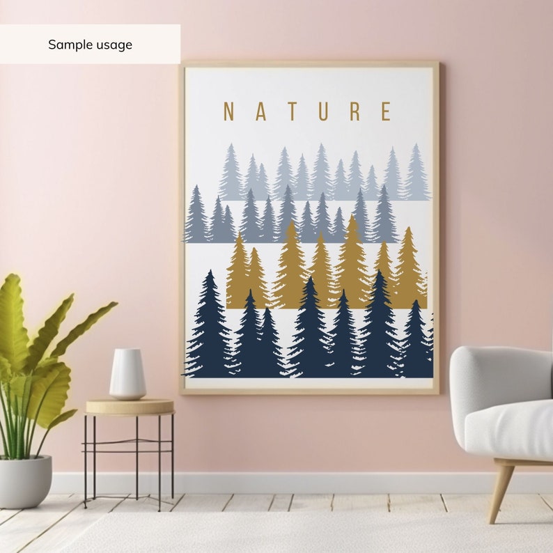 Trees Svg Bundle, Pine Trees Svg, Png, Dxf, Forest Trees, Mountain Tree ...