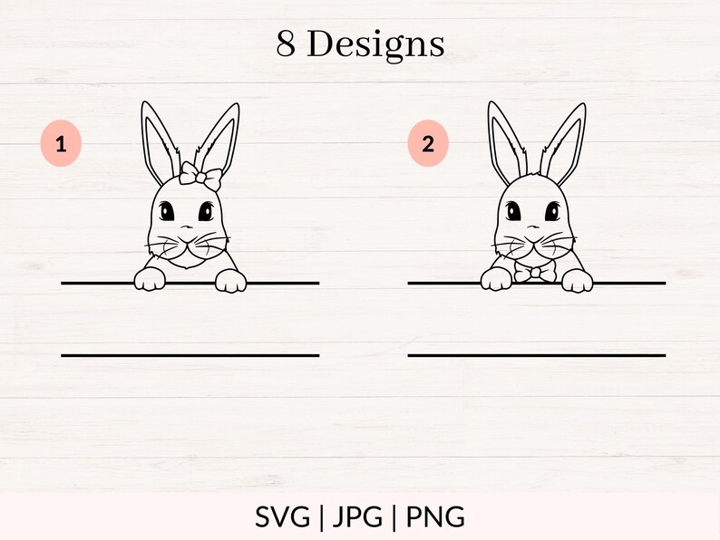 Easter Bunny Svg Easter Clipart Bunny Svg Bundle Rabbit - Etsy