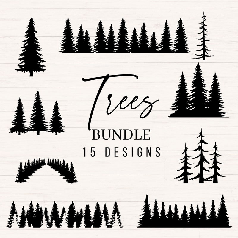 Pine Tree Svg - Etsy