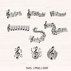 Music Svg Bundle, Music Notes Svg , Sheet Music Clipart, Music Lover ...