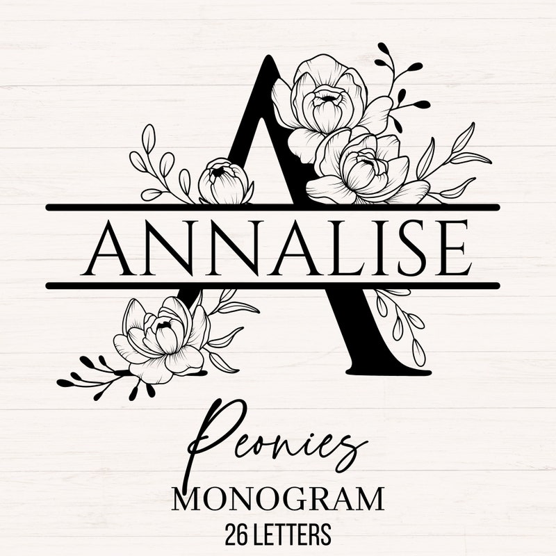 Monogram Letter J - Etsy