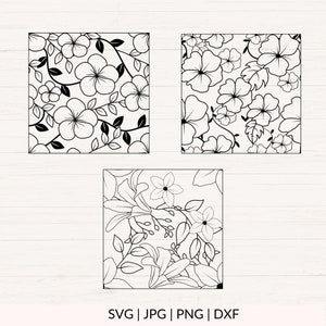 Floral Seamless Pattern Svg, Png, Jpg, Dxf, Seamless Sunflower Pattern ...