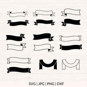 Banner Svg, Png, Jpg, Dxf, Ribbon Svg, Ribbon Banner Svg, Label Svg ...