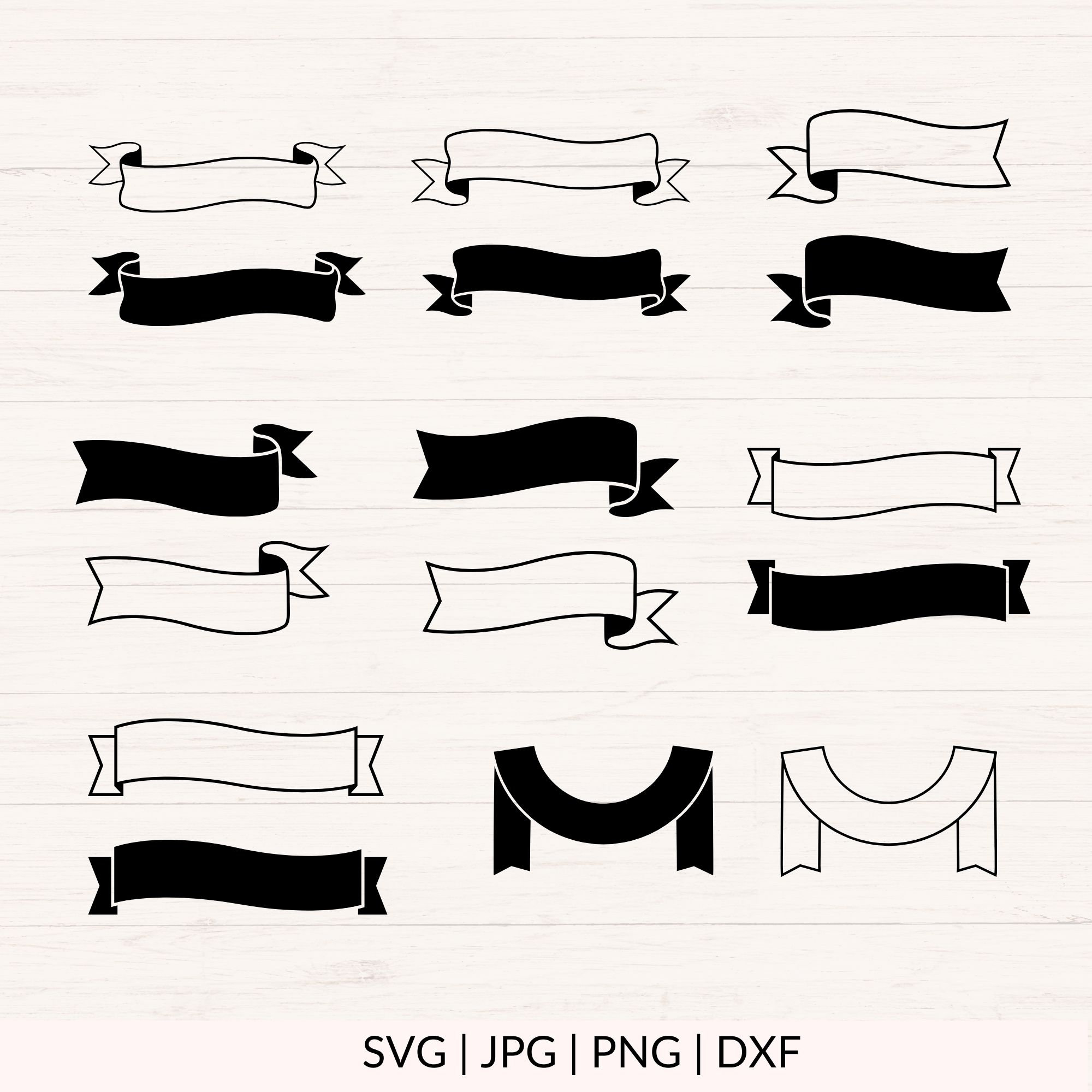Banner Svg, Png, Jpg, Dxf, Ribbon Svg, Ribbon Banner Svg, Label Svg ...