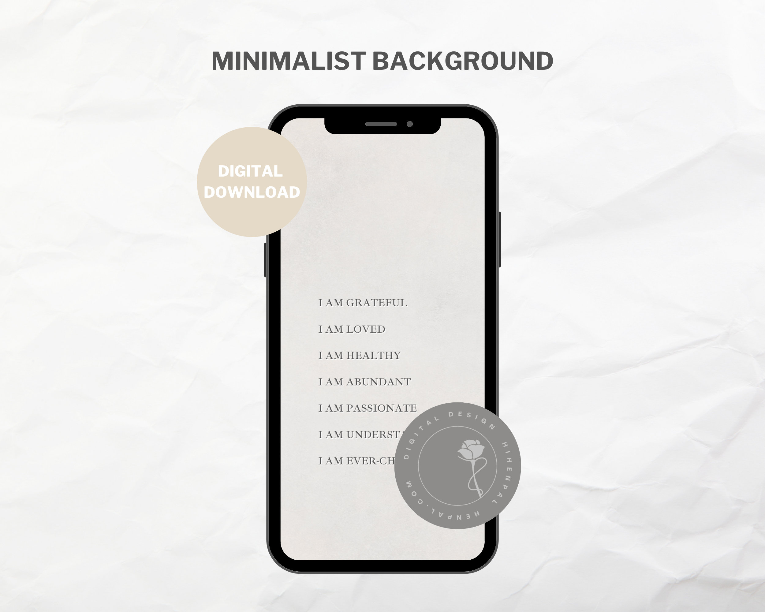 Affirmation Wallpaper for iPhone Android Positive Affirmation ...