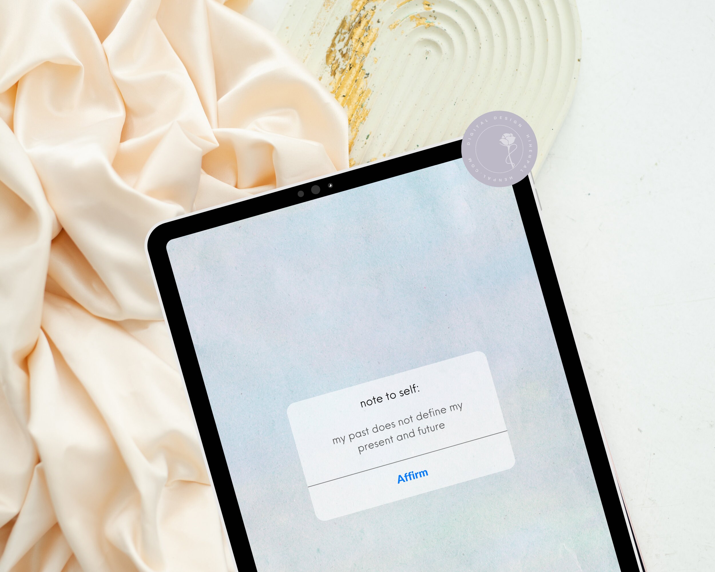 Affirmation Wallpaper for iPad Tablet Positive Affirmation Pastel ...