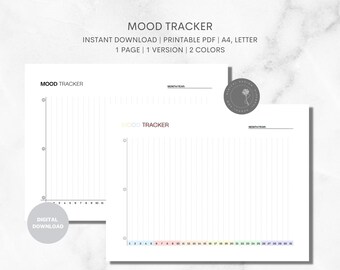 Emotion Tracker Printable Mood Tracker Template, Emotion Mood Tracker ...