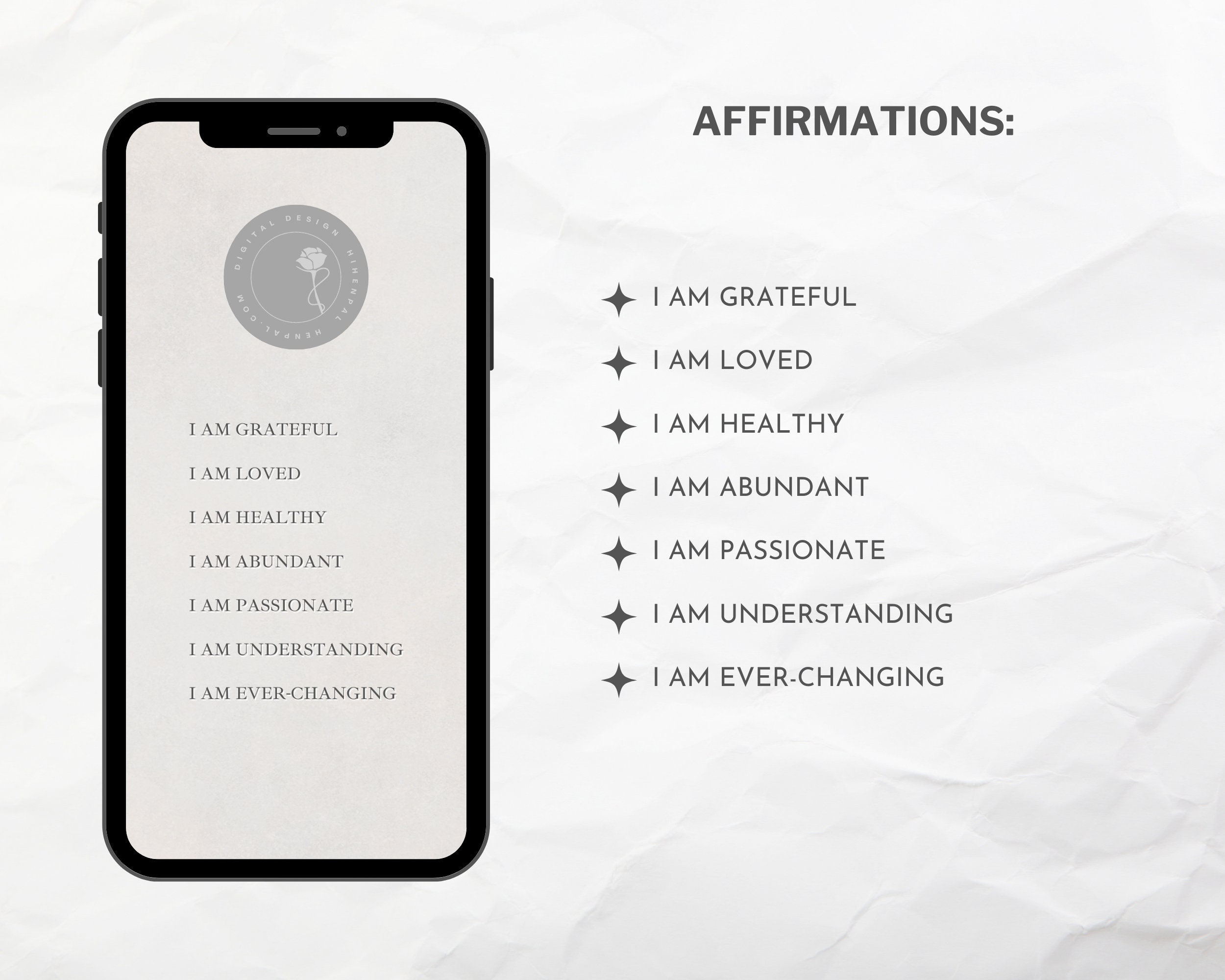 Affirmation Wallpaper for iPhone Android Positive Affirmation ...