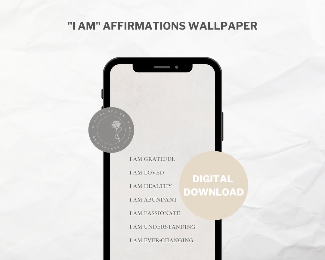 Affirmation Wallpaper for iPhone Android Positive Affirmation ...