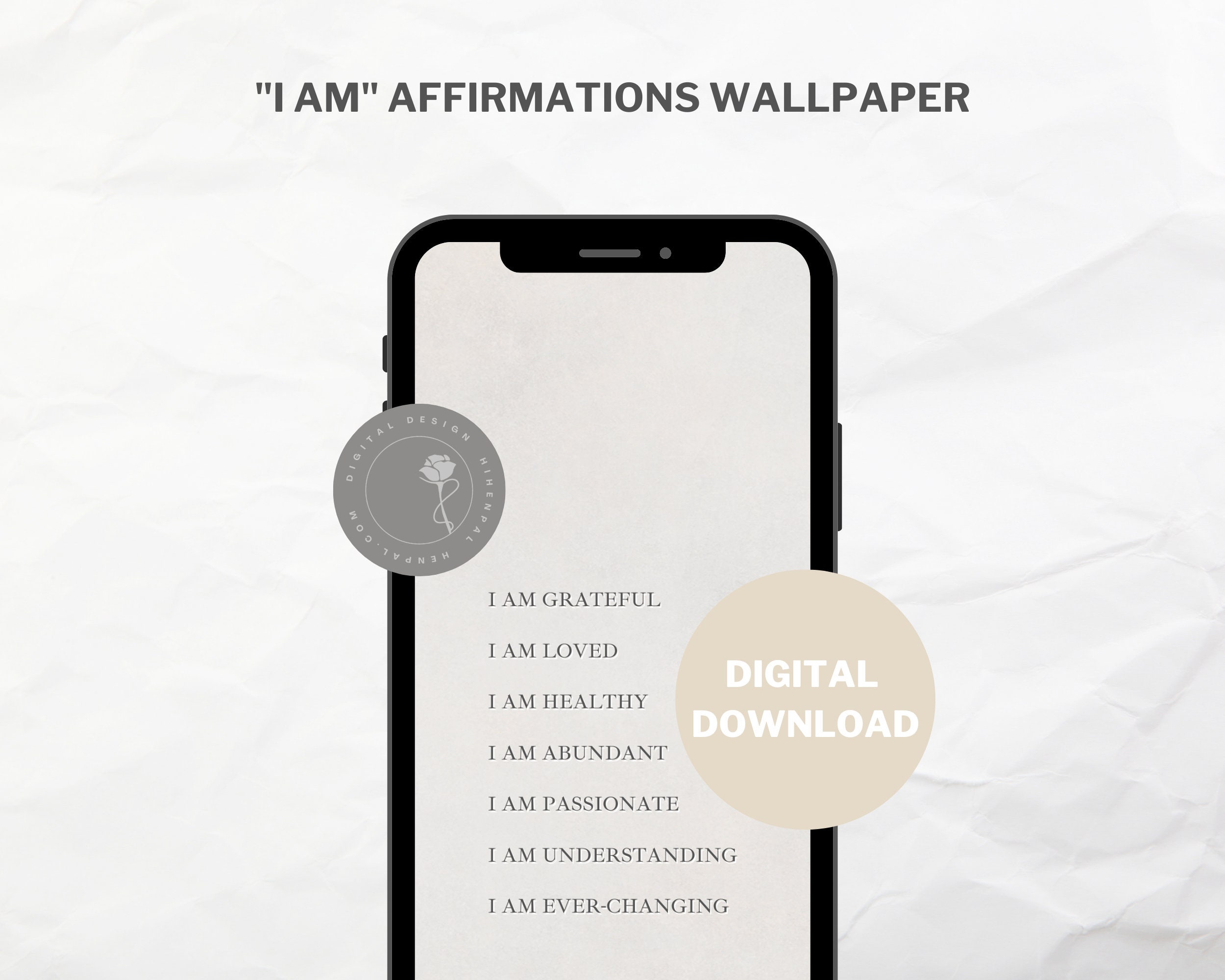 Affirmation Wallpaper for iPhone Android Positive Affirmation ...