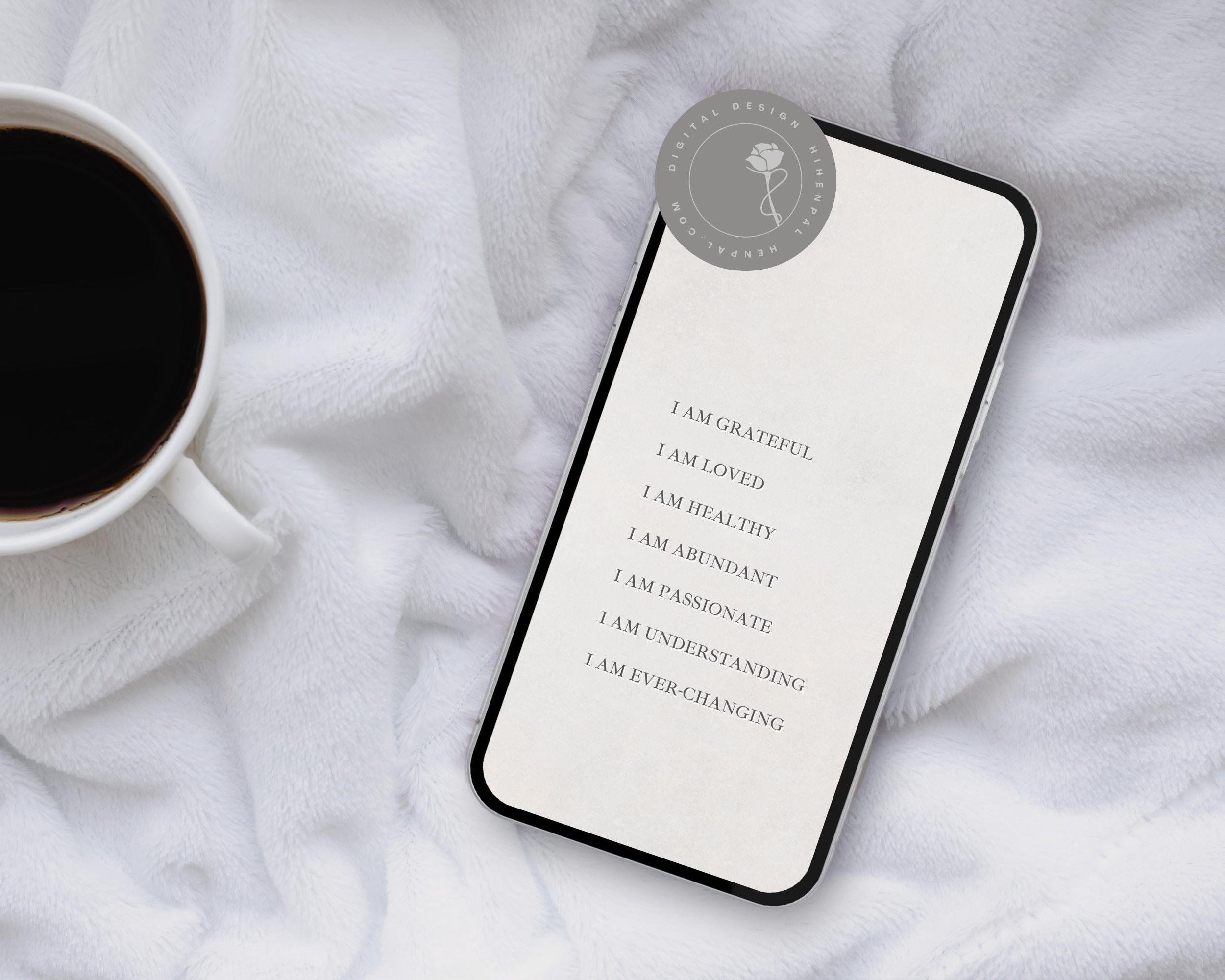 Affirmation Wallpaper for iPhone Android Positive Affirmation ...