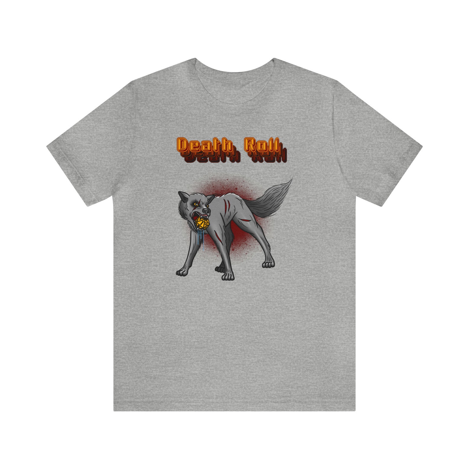 Death Roll Wolf DND Unisex Short Sleeve Tee Critical Hit Crit - Etsy