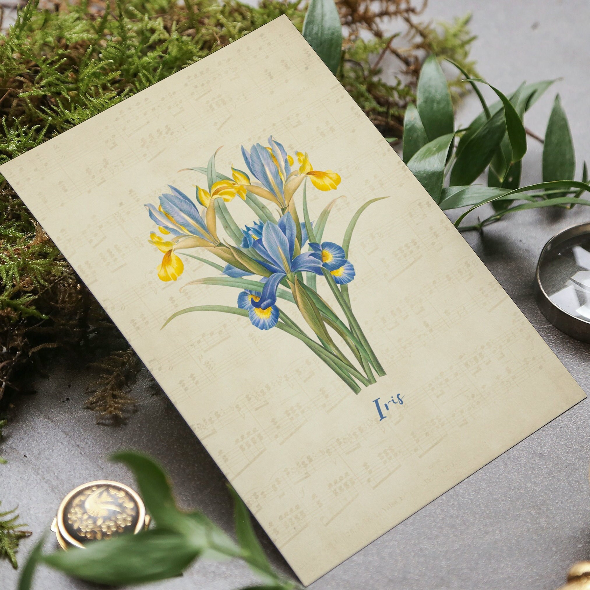 Botanical Digital Art Print Printable Floral Wall Art - Etsy