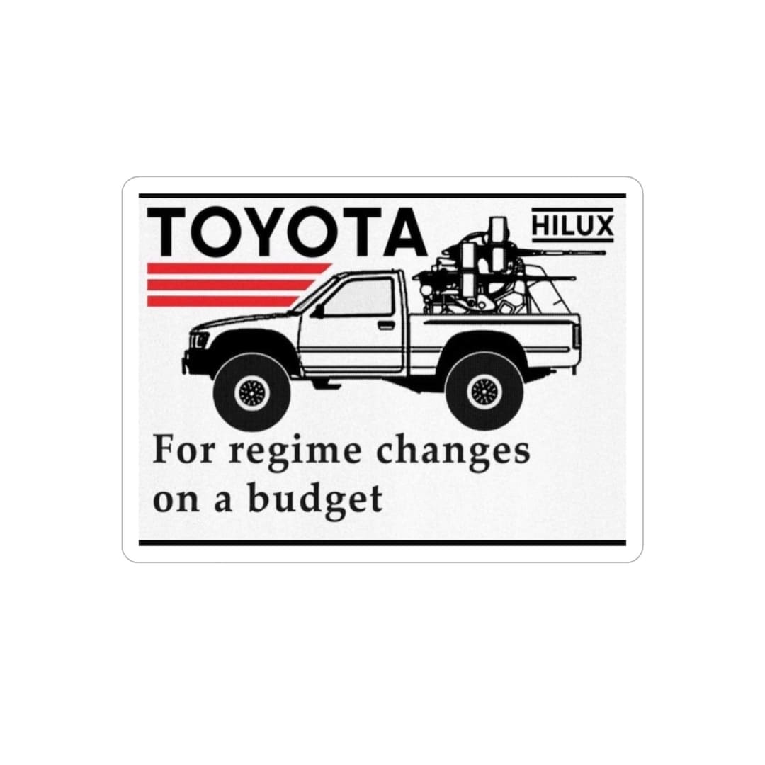 Show Your Love for Toyota Trucks With These Transparent Vinyl Stickers ...