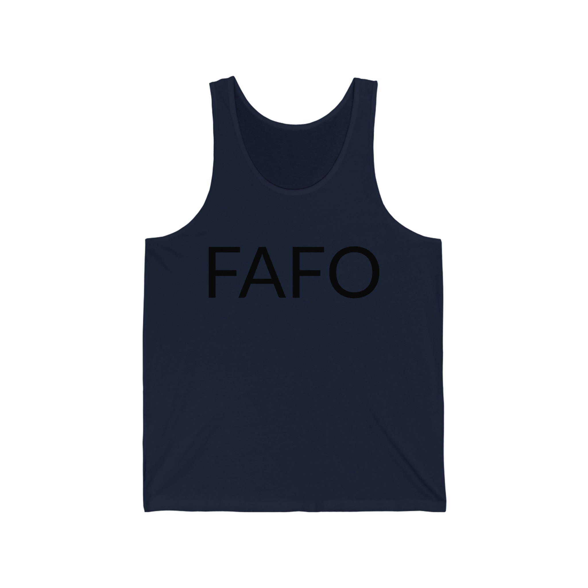 FAFO Unisex Jersey Tank, Gift for Him, Gift for Her, Multiple Colors ...