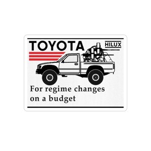 Show Your Love for Toyota Trucks With These Transparent Vinyl Stickers ...