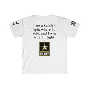 US Army Gen Patton Quote, Unisex Softstyle T-shirt, Gift for Her, Gift ...
