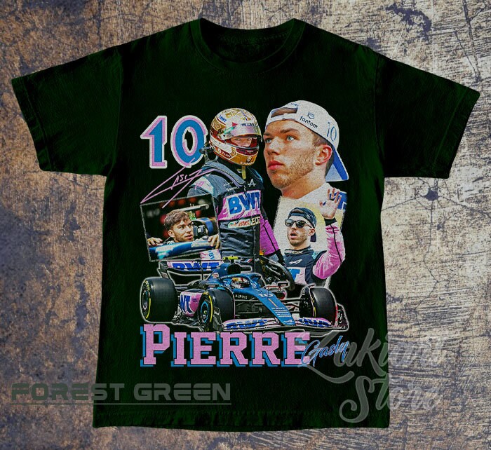 Pierre Gasly Vintage T-shirt, Formula Racing F1 Homage Graphic Unisex ...