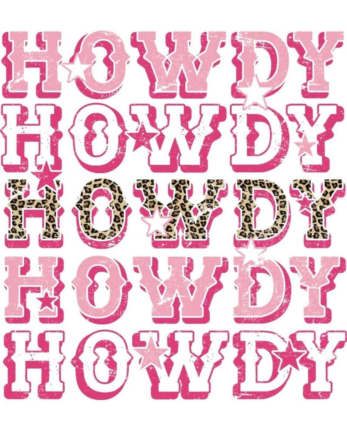 Howdy Stacked - Etsy