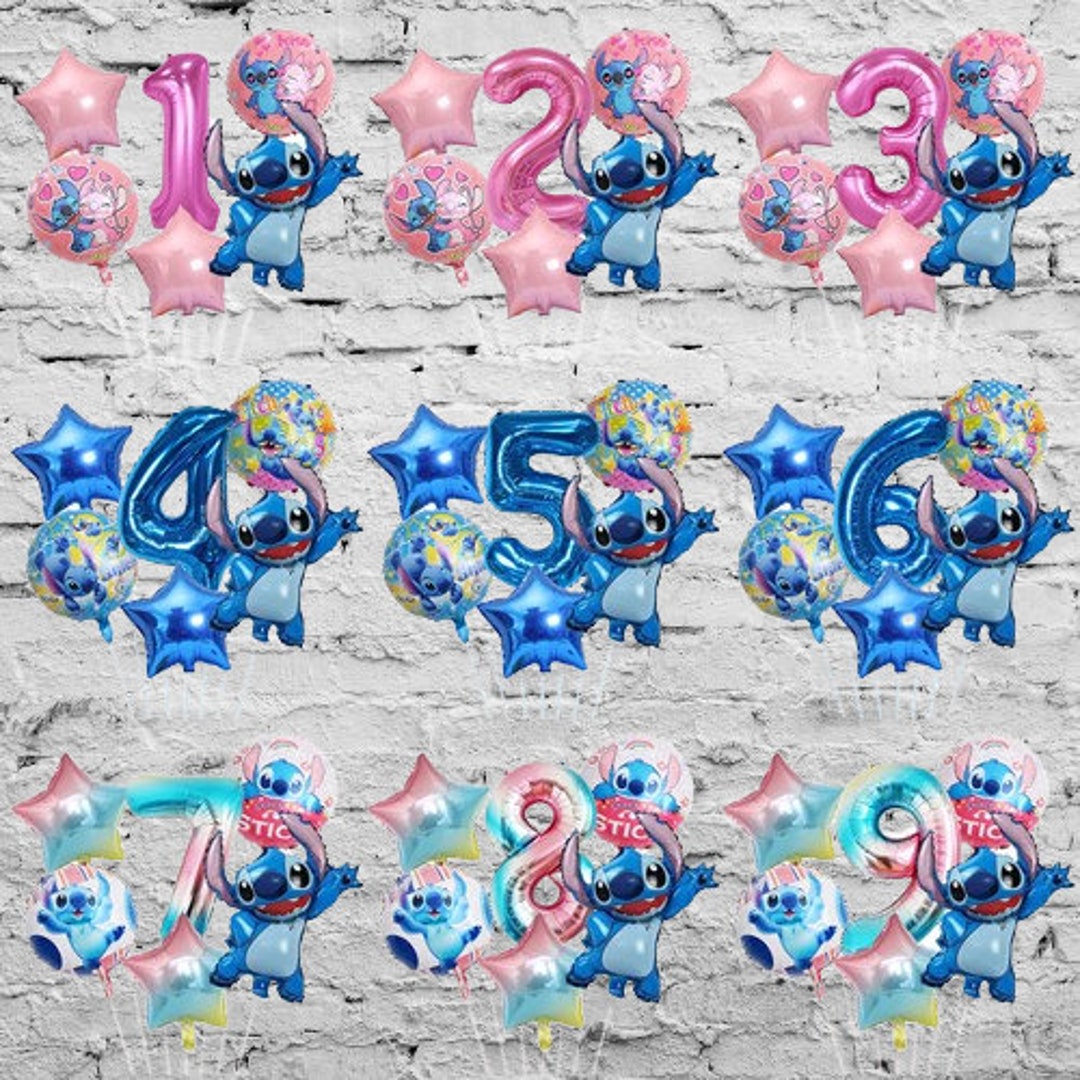 Lilo and Stitch Birthday Balloon Bundle, Kids Bday, Disney Birthday, Party Decor, Balloons ...