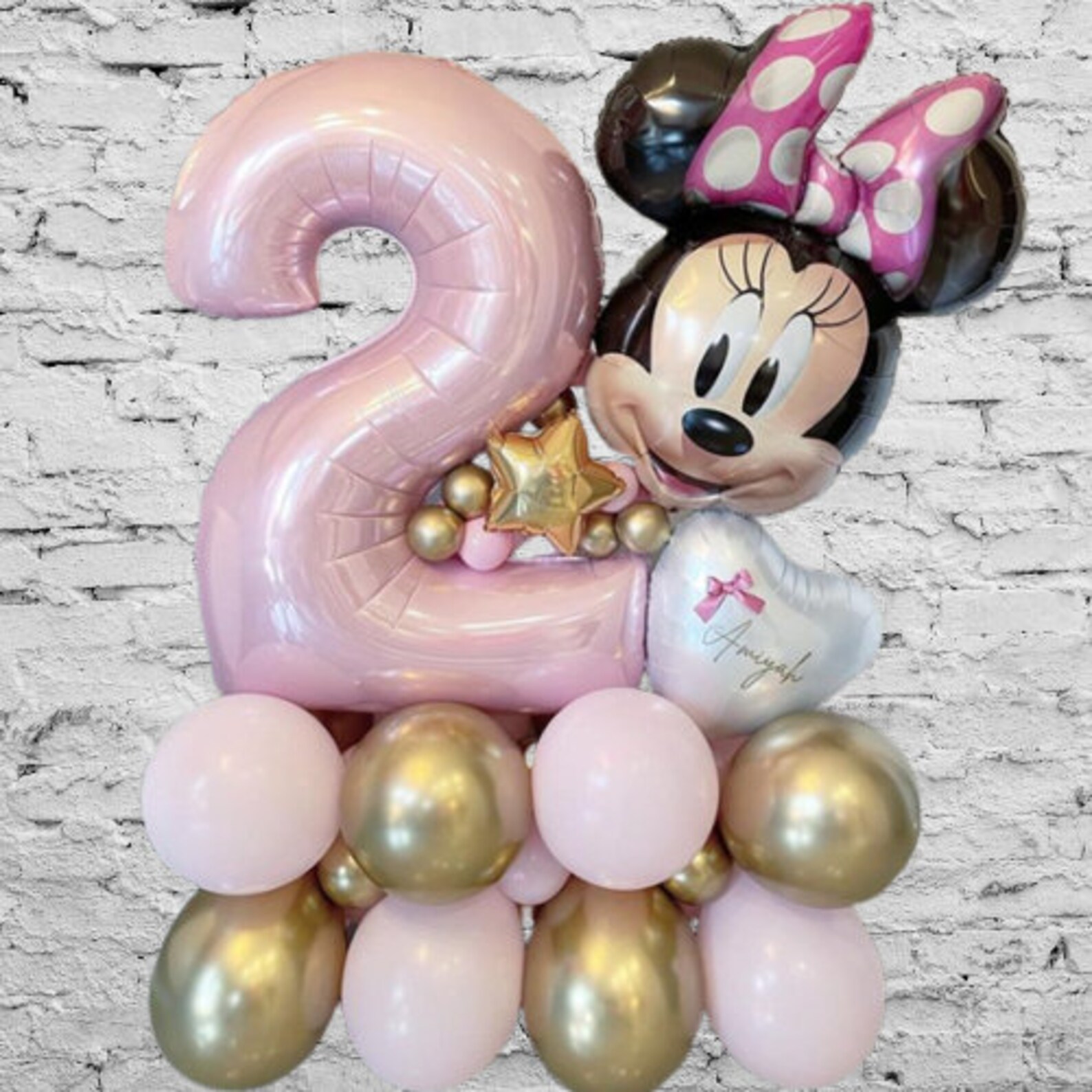 Minnie Mouse Birthday Balloon Bundle / Disney Celebration Party Set ...