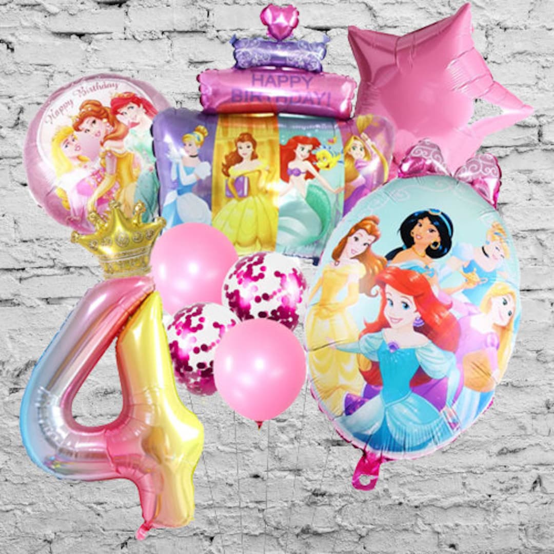Disney Princess Balloon Set, Disney Balloon, Birthday Balloons, Disney ...