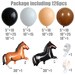 Western Horse Themed Birthday Balloons, 126 Balloons, Cowboy Party ...