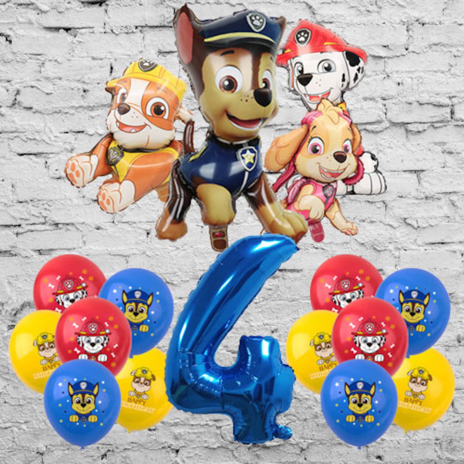 Paw Patrol Birthday Balloons, Paw Patrol Balloon Bundle, Paw Patrol Party, Party Supplies ...