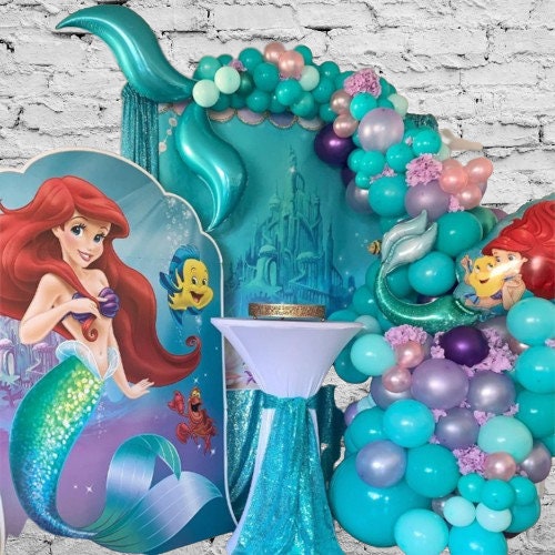 Ariel the Mermaid Birthday Bundle, Party Decor, Disney Mermaid Birthday ...