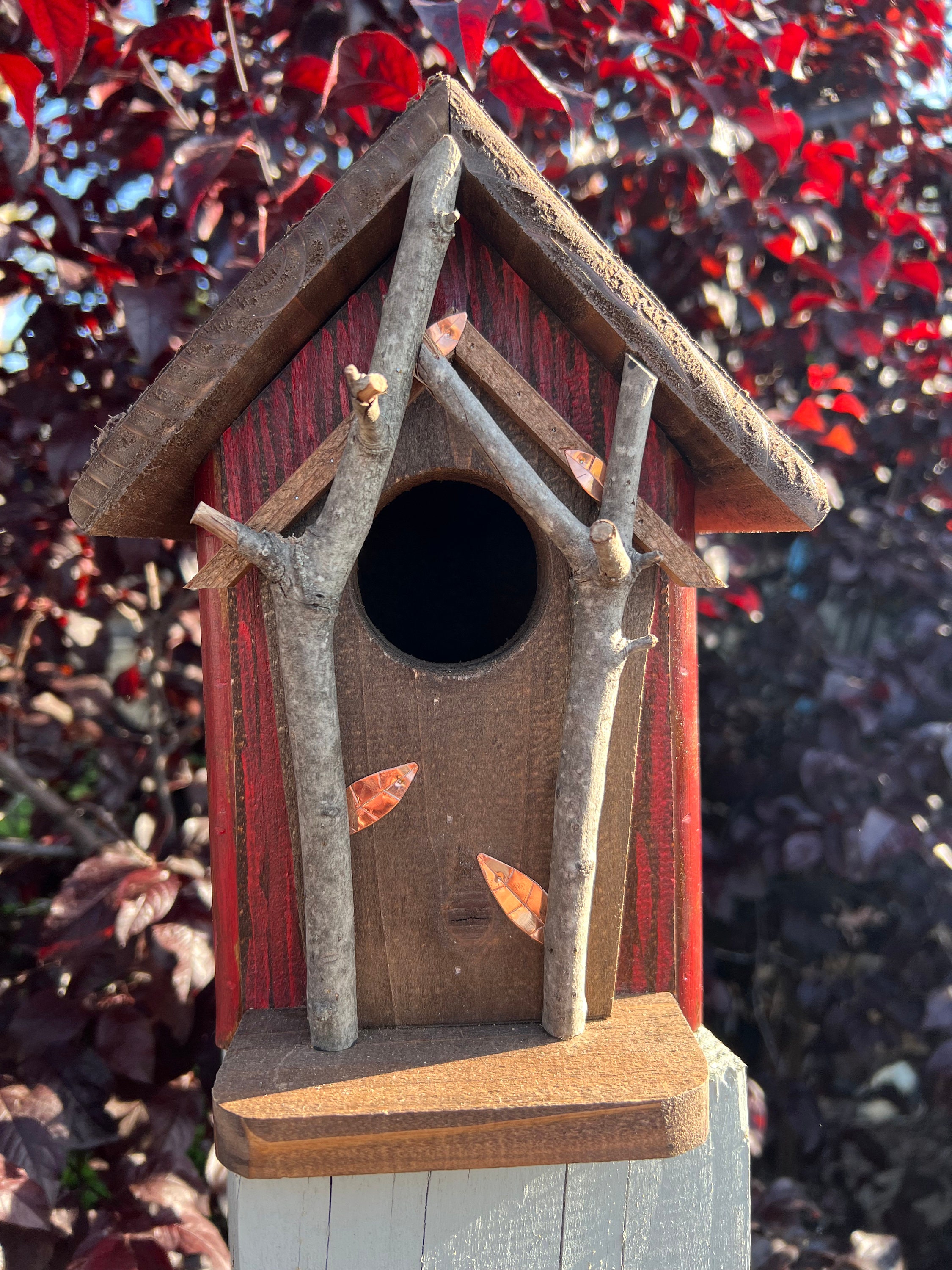 Hand Crafted, Uniquely Designed , Rustic Bird Houses. Hand Painted and ...