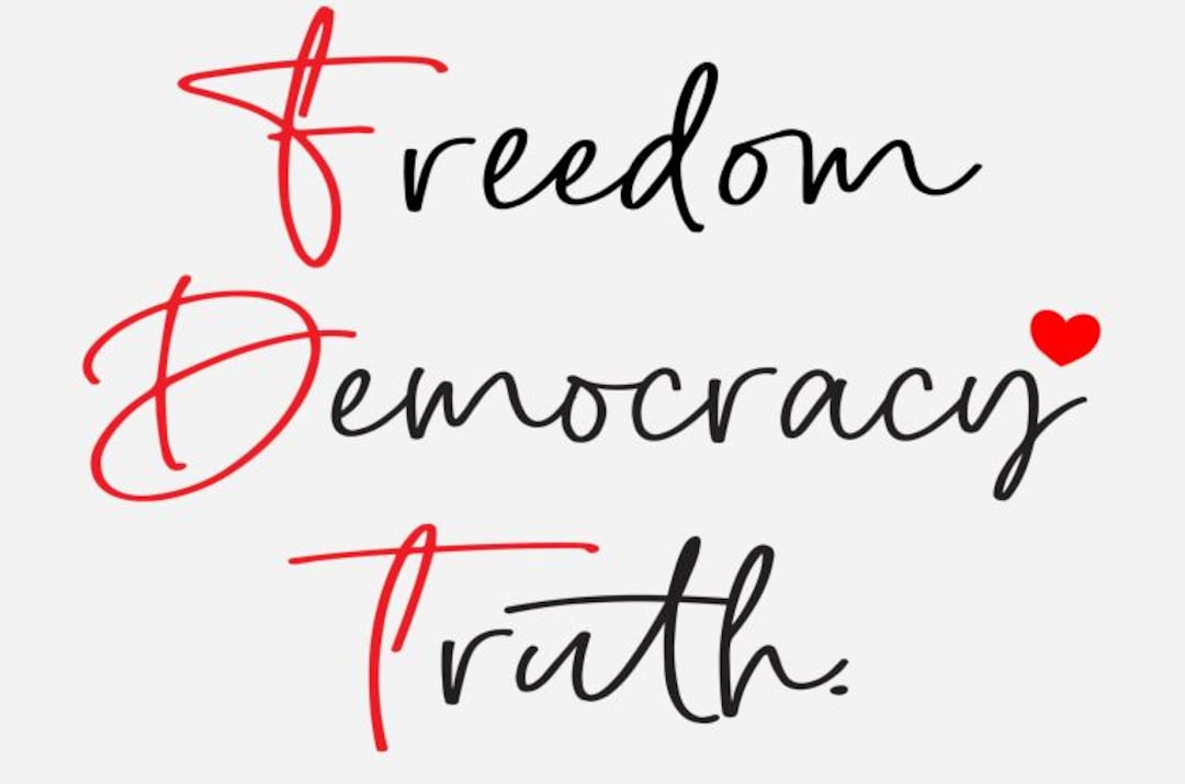 Freedom Democracy Truth PNG - Etsy