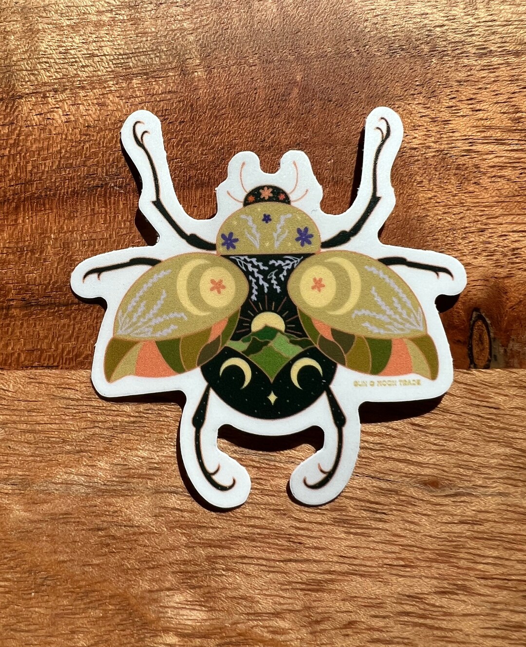 Sticker Lavender Scarab Boho Landscape Free Shipping - Etsy