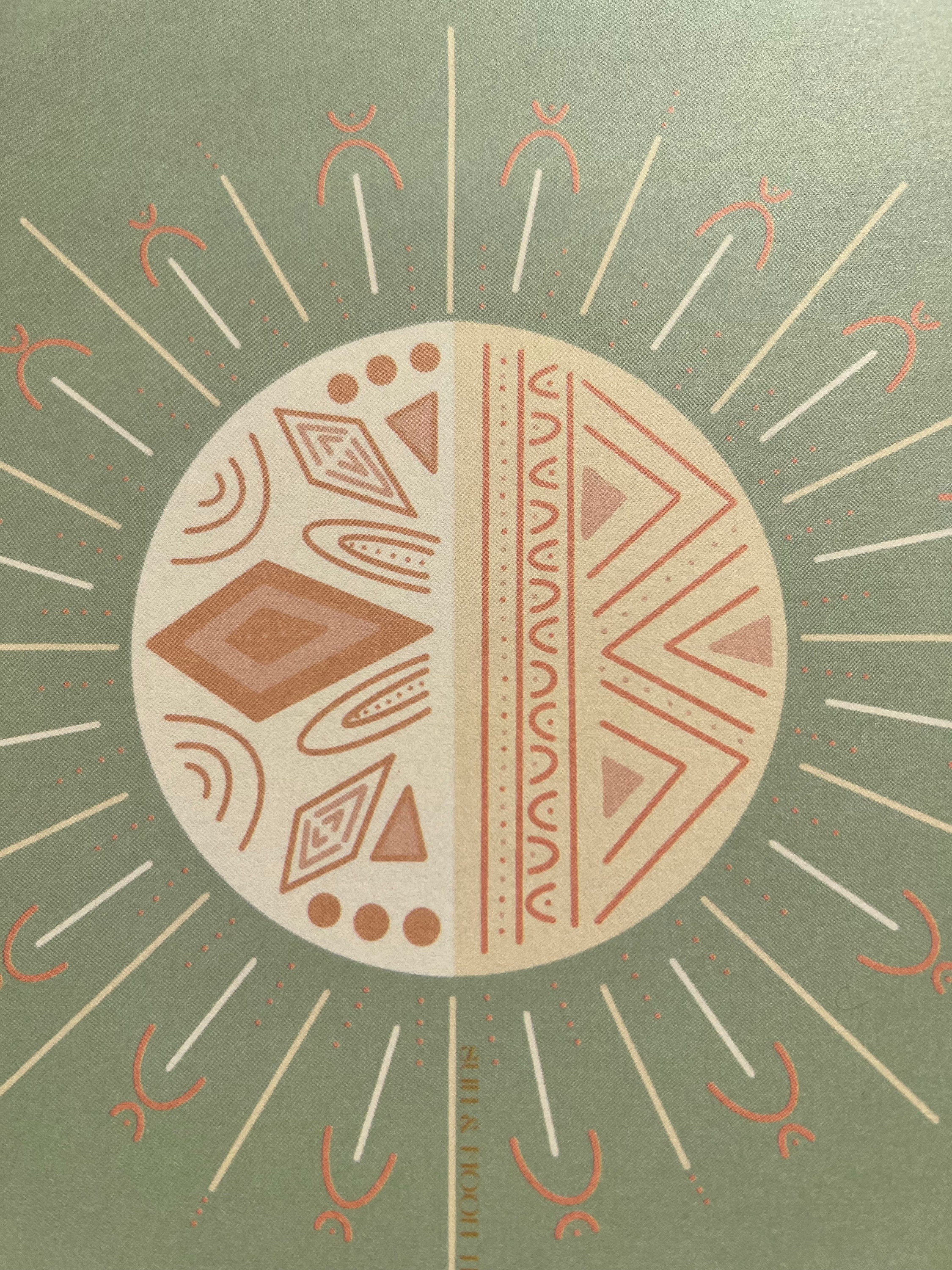 Art Print Boho Sun Aztek Full Size Print Free Shipping - Etsy