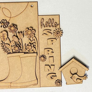 Interchangeable Spring Boots Post Sign-rustic Handcrafted Decor - Etsy