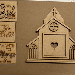 Interchangeable Church Shelf-handcrafted Religious Decor,diy - Etsy