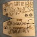 Let It Snow Door Tag, Handcrafted Winter Gift Accent, Wooden Christmas ...