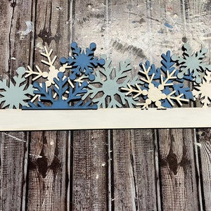 Interchangeable Snowflakes Insert Winter Decor Customizable Seasonal ...