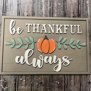 Be Thankful Always - Inspirational Wall Art - Hand Lettered Quote ...
