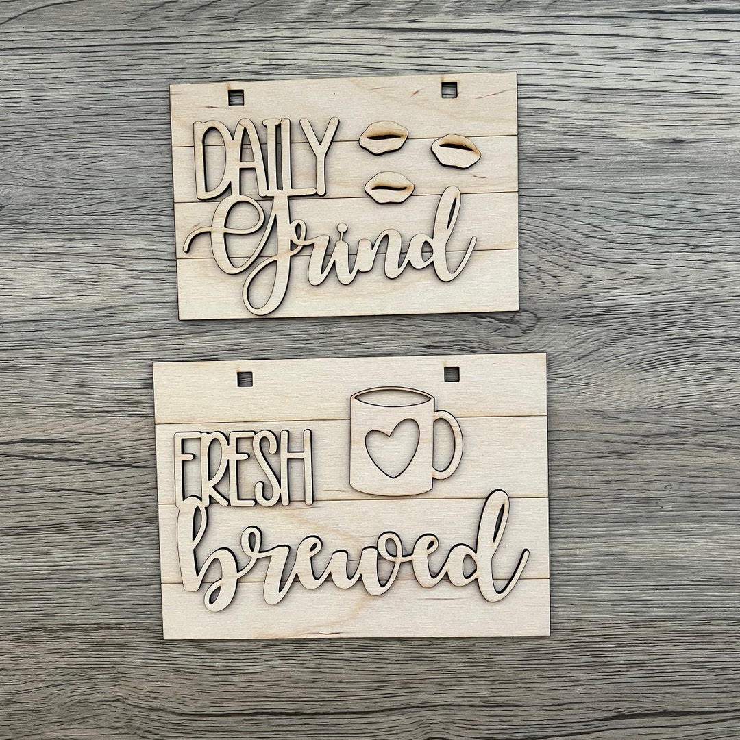 Insert for Ladder Farmhouse Interchangeable Sign, Daily Grind, Daily ...