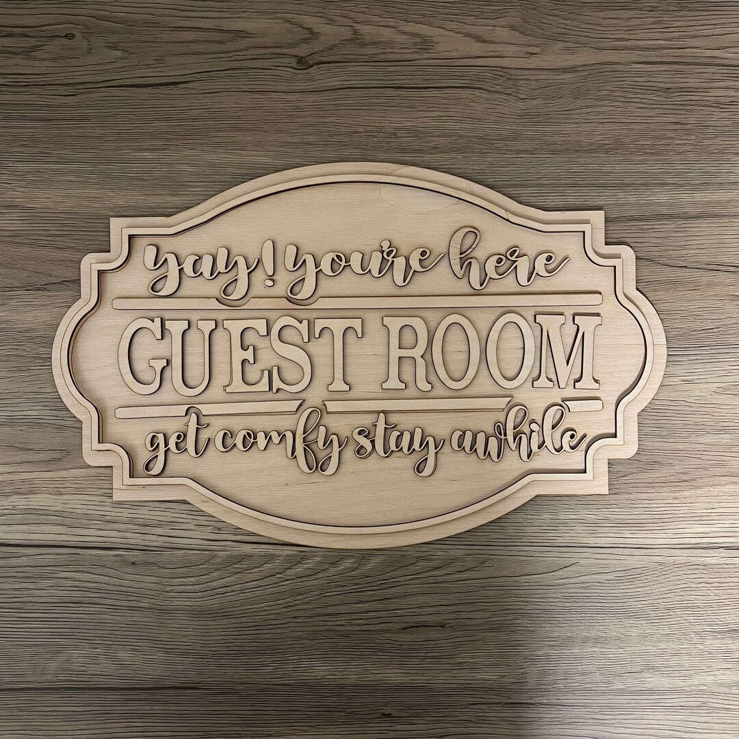 Guest Room Welcome Sign, Inviting Door Decor for a Warm Stay - Etsy