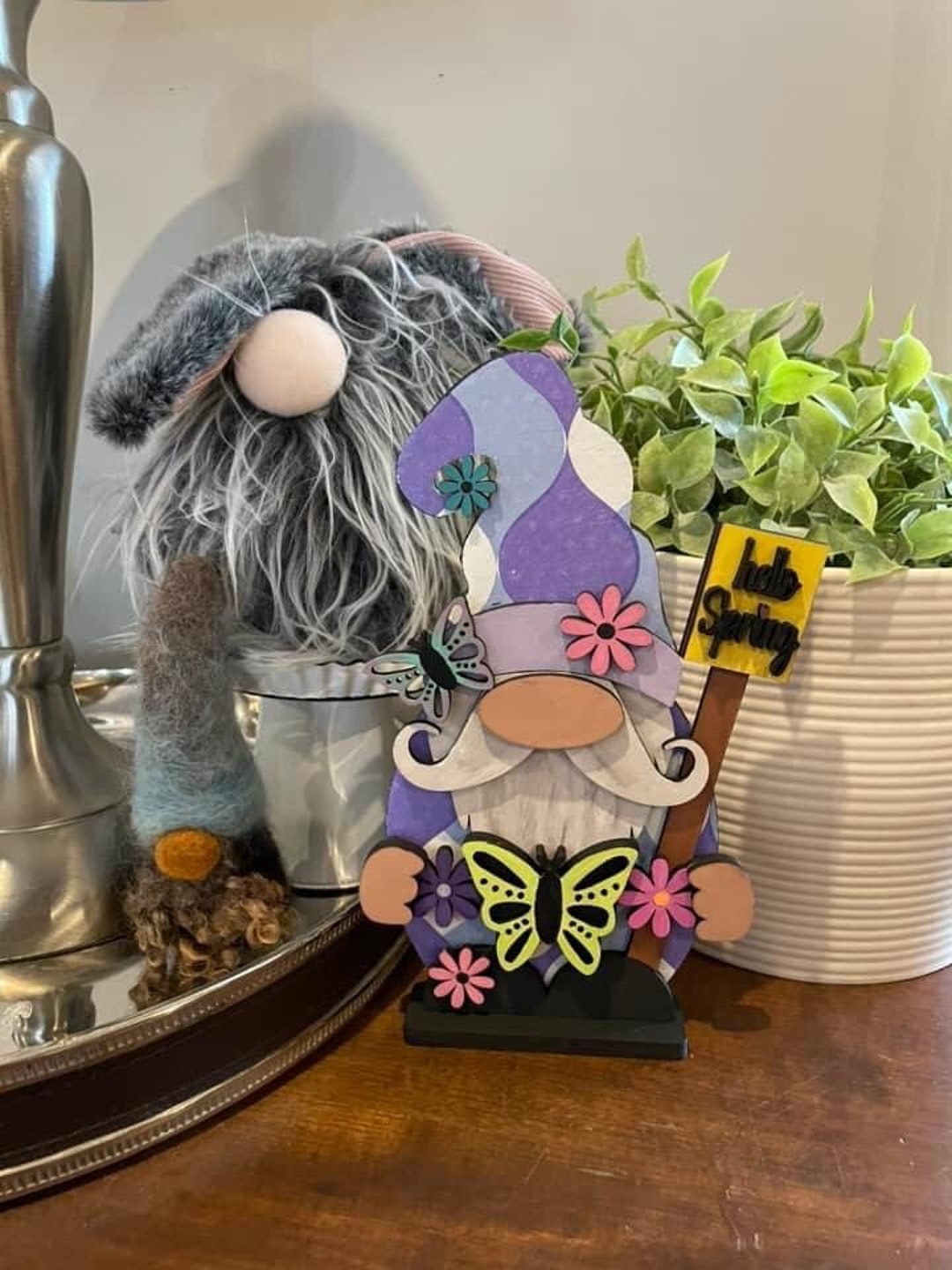 Spring Gnome- Handcrafted Seasonal Decor - Etsy