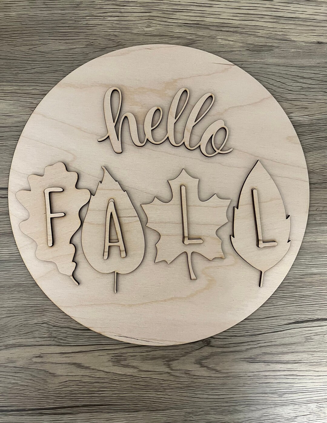 Hello Fall Leaves - Etsy