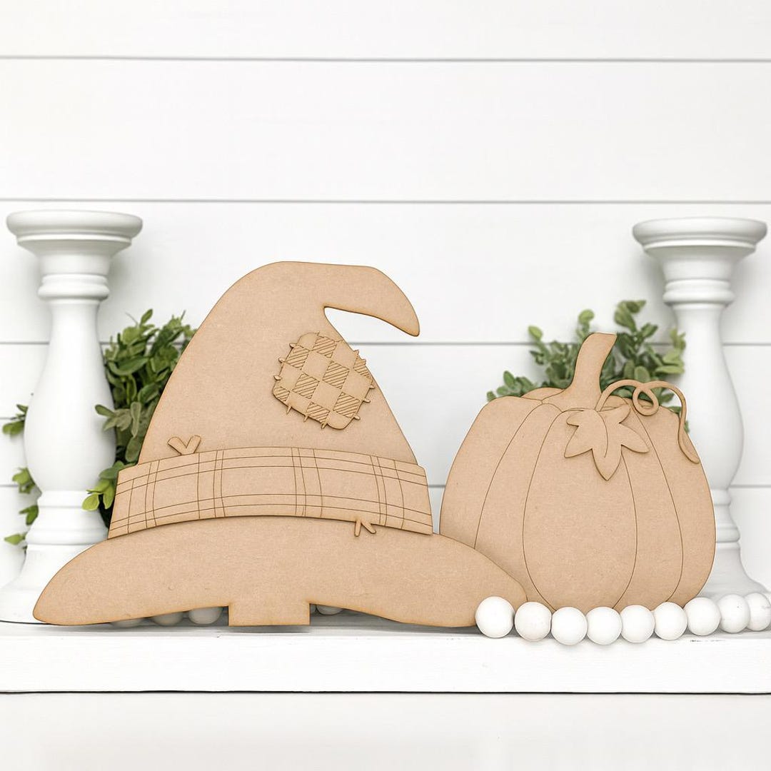Interchangeable Porch Highland Cow Fall Hat – Large Farmhouse Cow Decor ...