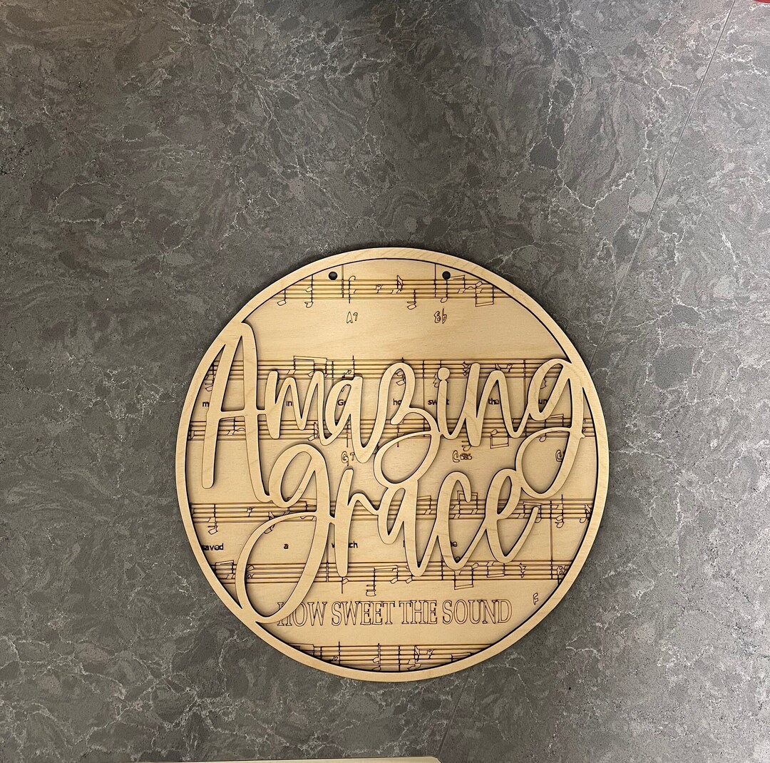Amazing Grace Door Hanger Religious Decor Amazing Grace - Etsy