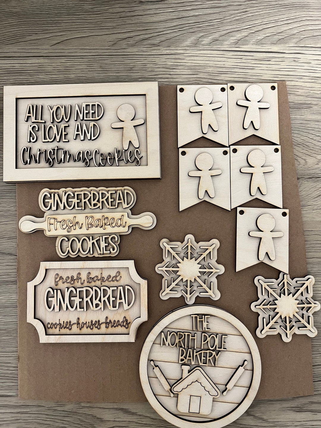 Gingerbread Cookie Tier Tray - Etsy