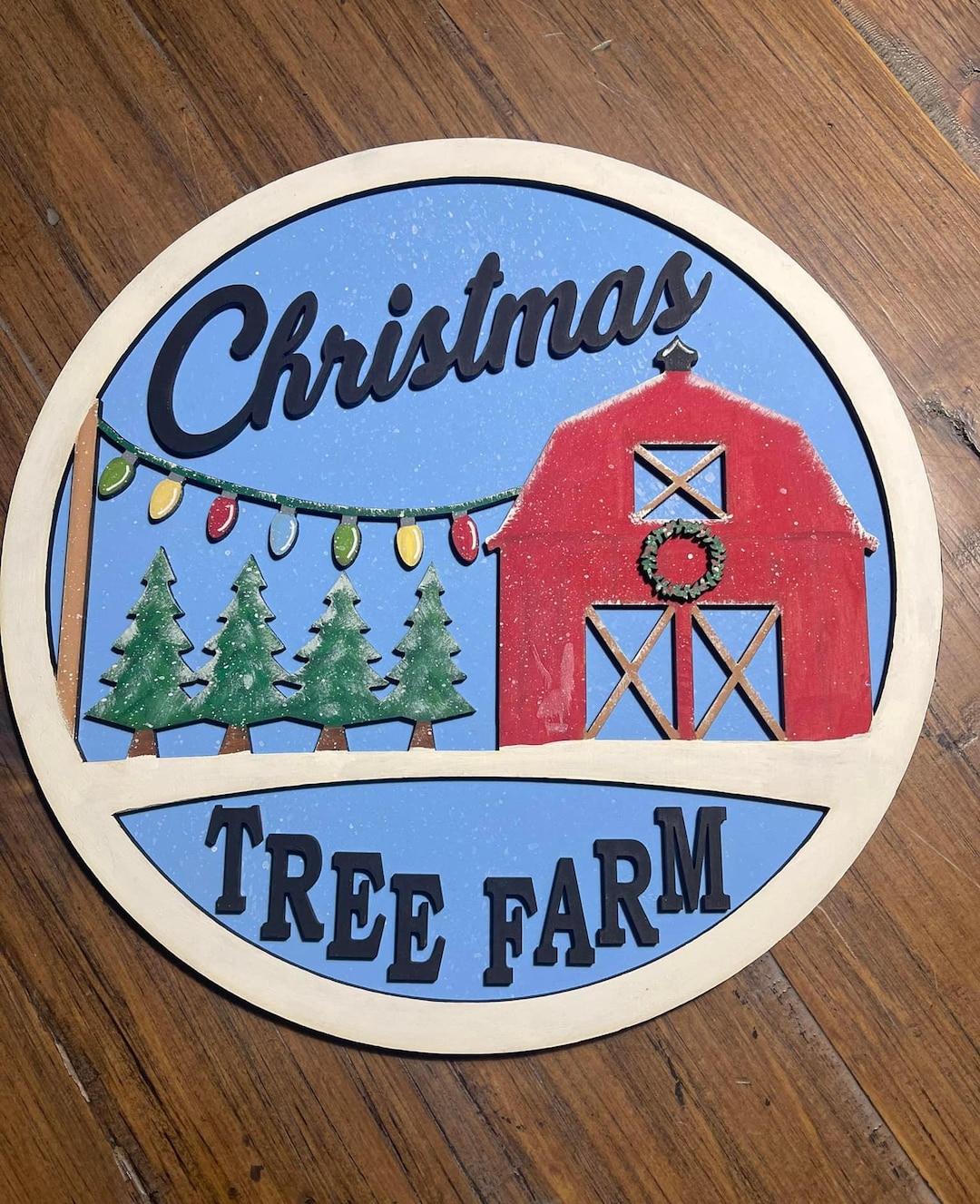 Tree Farm Barn Decor | Rustic Farmhouse Christmas Sign | Handmade ...
