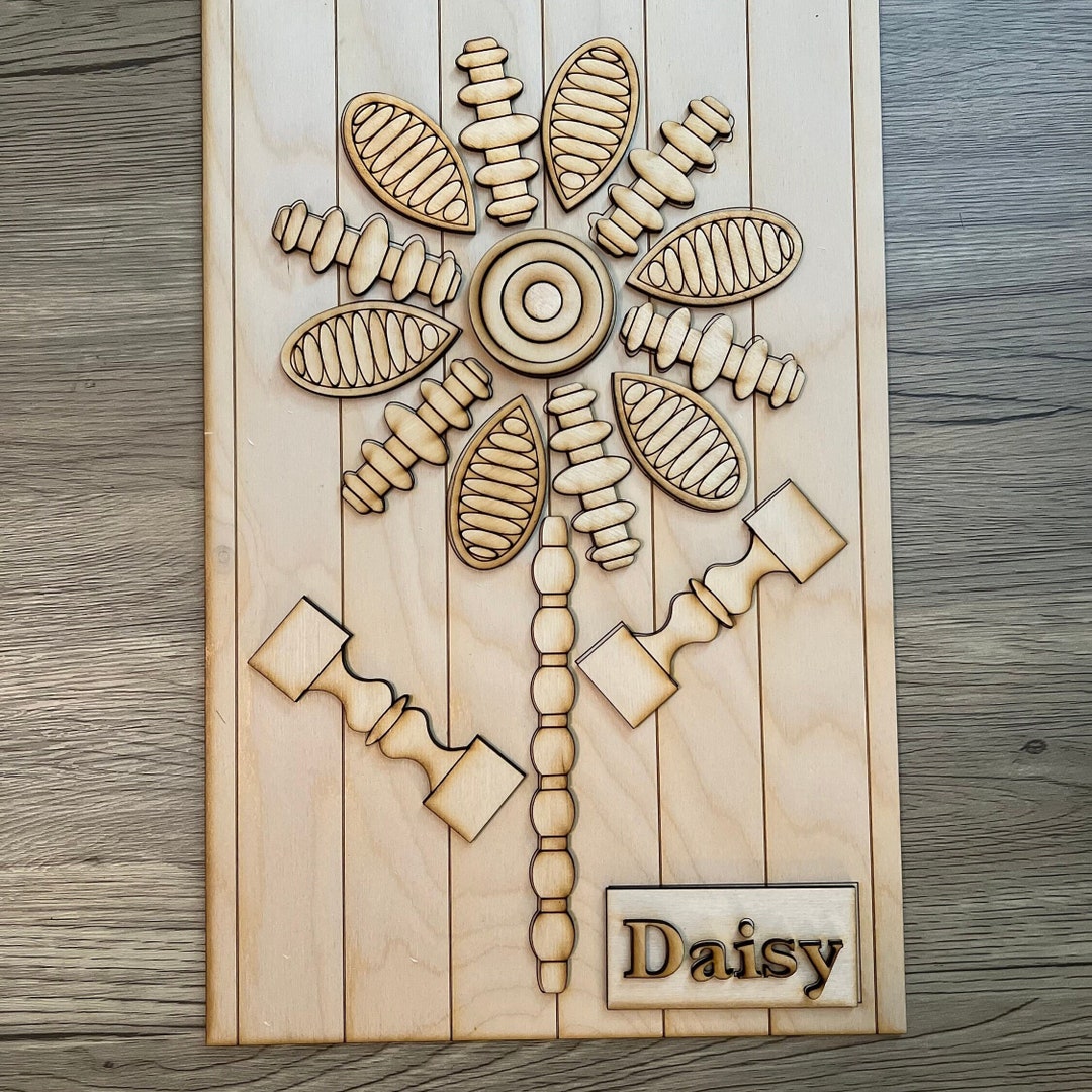 Daisy Spindle, Detailed Spindle Daisy Flower - Etsy