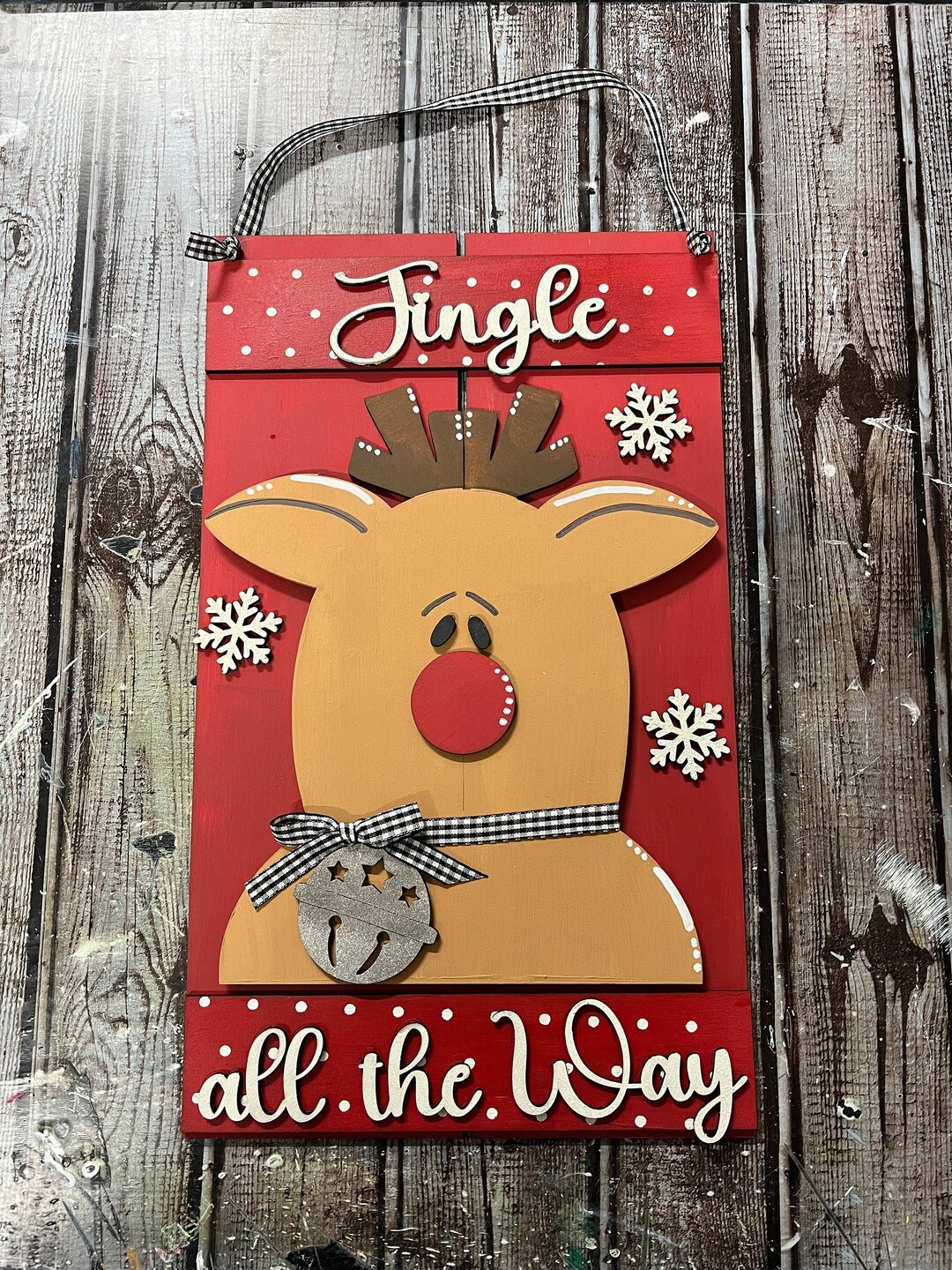 Jingle All the Way - Festive Holiday Wall Art Print - Christmas ...